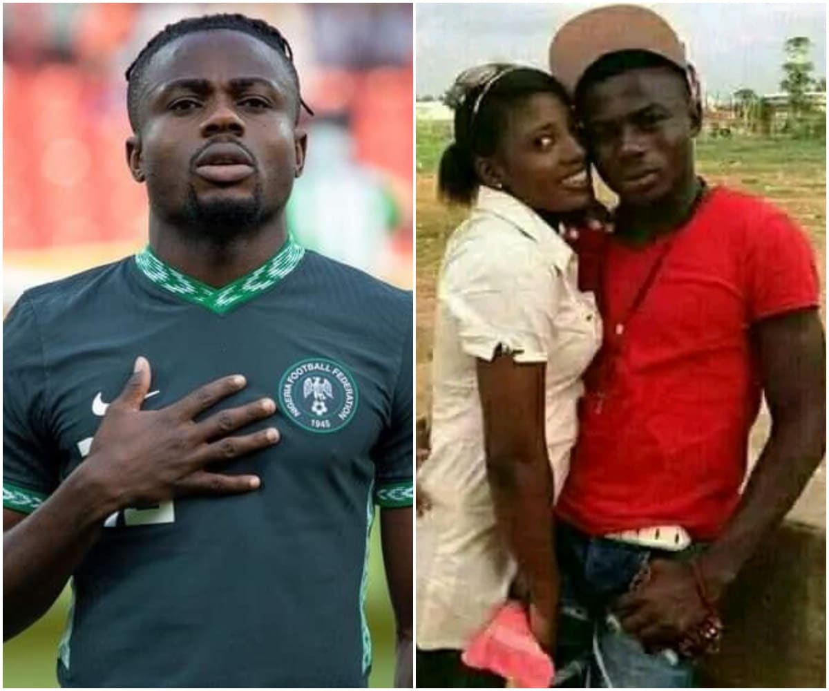 See Epic Throwback Photos Of Nigerian Winger, Moses Simon And His Wife ...