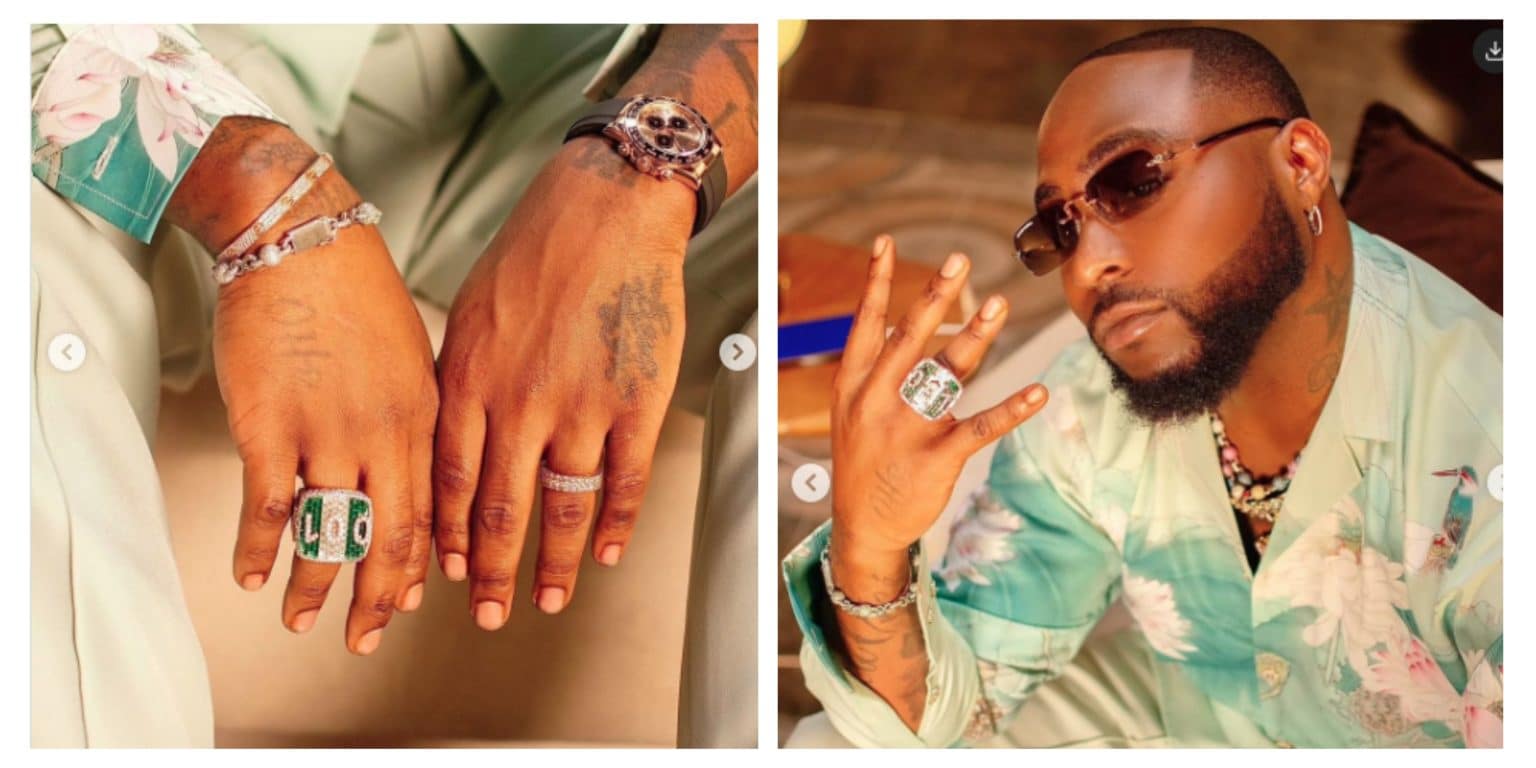 Davido's Diamond Ring Worth ₦26 Million Falls Into Ocean