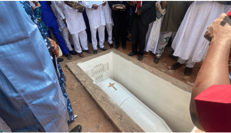 Photos: Tears As Popular Gospel Actor, Baba Gbenro, Is Laid To Rest