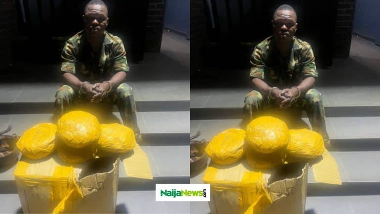 Police Arrest Soldier With ‘Canadian Loud’ In Lagos