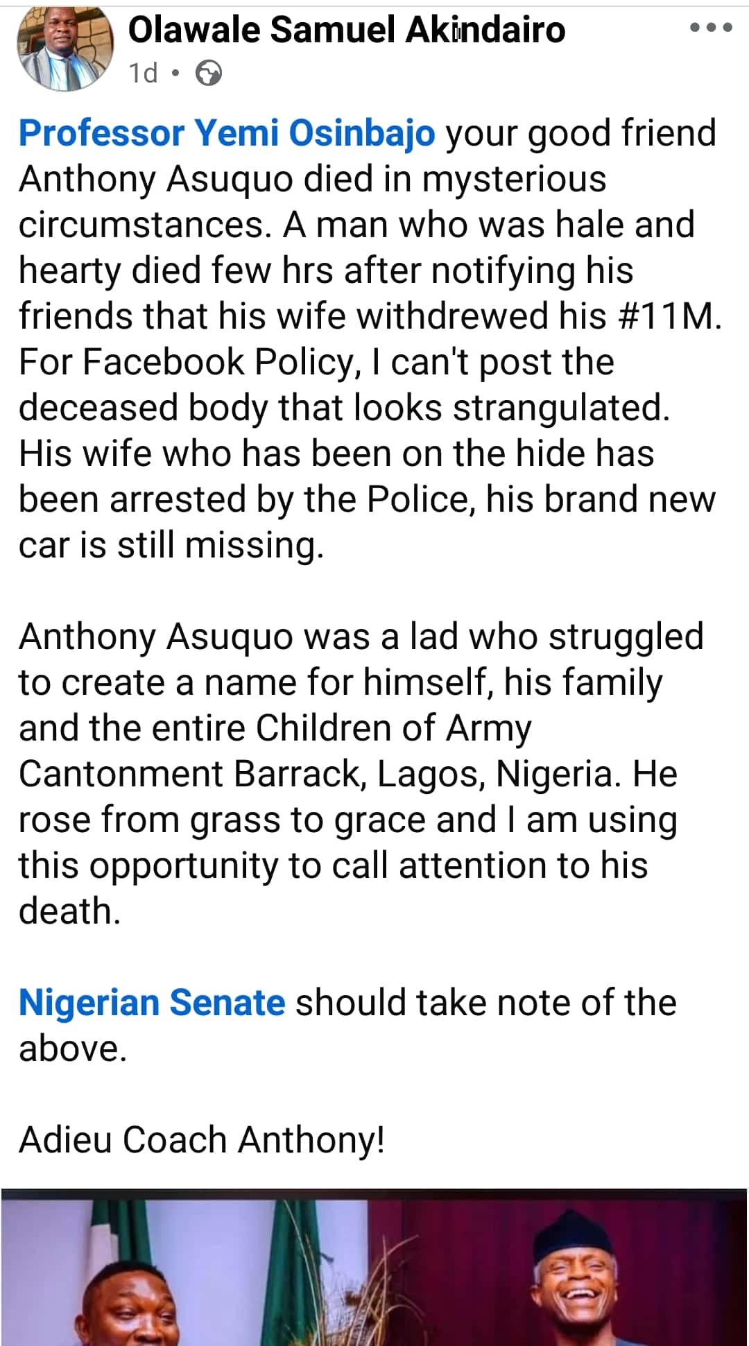Death Of Gymnastics Coach Anthony Asuquo Sparks Calls For Probe As ...